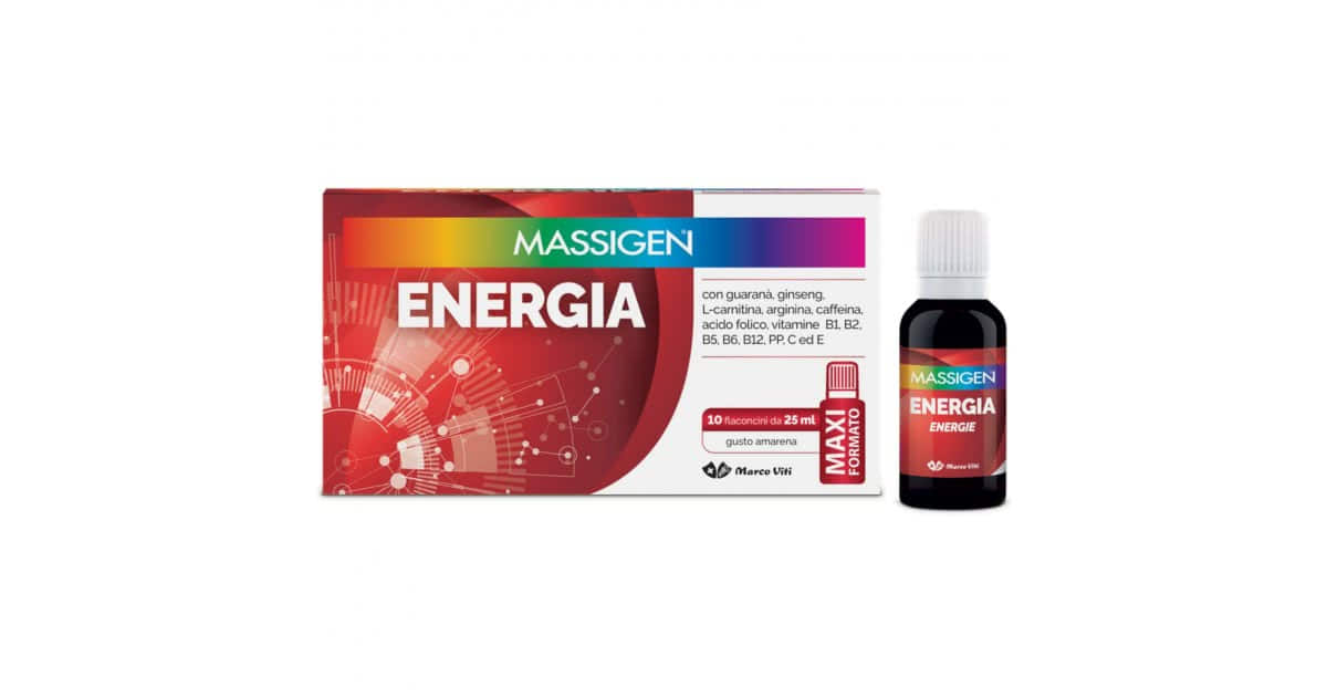 MASSIGEN ENERGIA 10 FLACONCINI 25 ML | FarmaHome